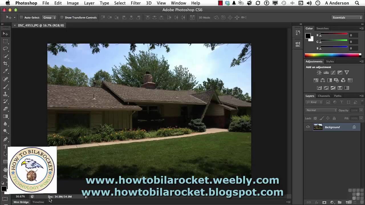 Photoshop CS6 Tutorials Lesson 3 The New Interface by Bilarocket - YouTube