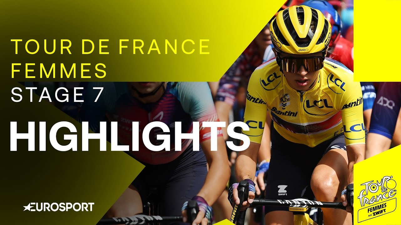 WHAT A CLIMB! 😮 | Tour de France Femmes Stage 7 Highlights | Eurosport ...