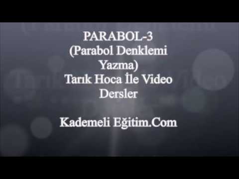 Parabol-3 (Parabol Denklemi Yazma)