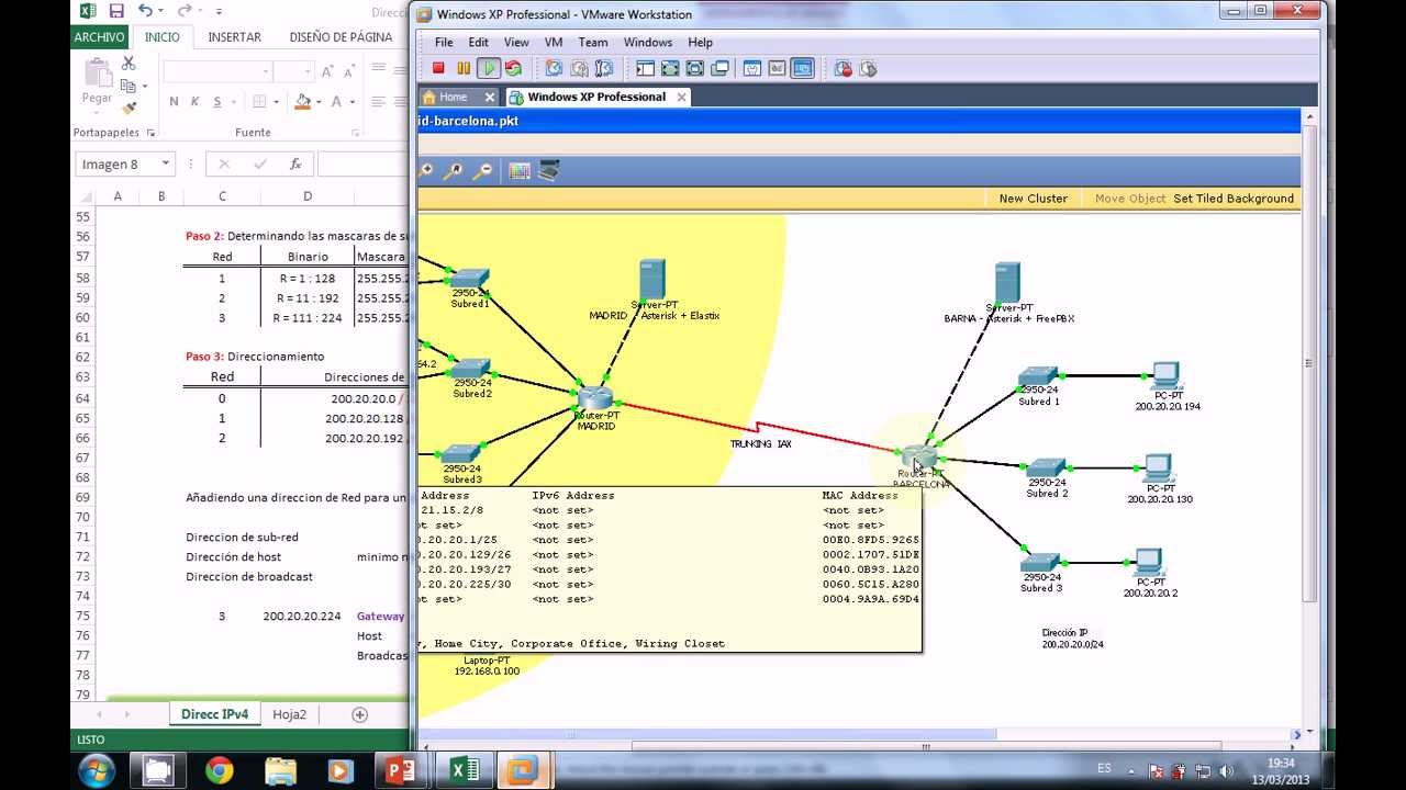 Como hacer un direccionamiento IP v4 con mascara fija o mascara ...