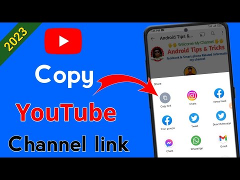 How to Copy YouTube Channel link / URL 2023 | Youtube channel link copy ...