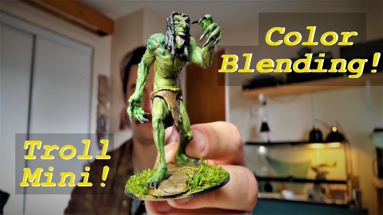 Painting a Troll Mini For Dungeons and Dragons Combat Encounters ...