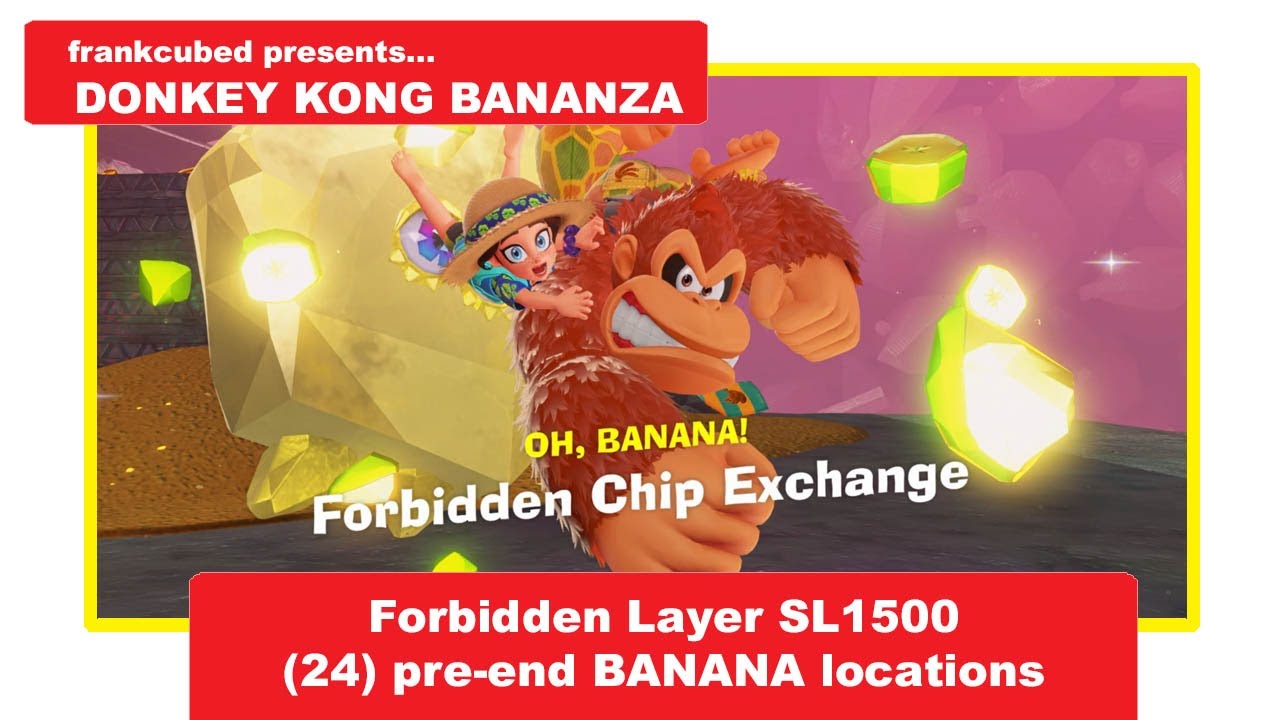 Donkey Kong Bananza: Forbidden Layer SL1500 (24) pre-end BANANA locations - YouTube