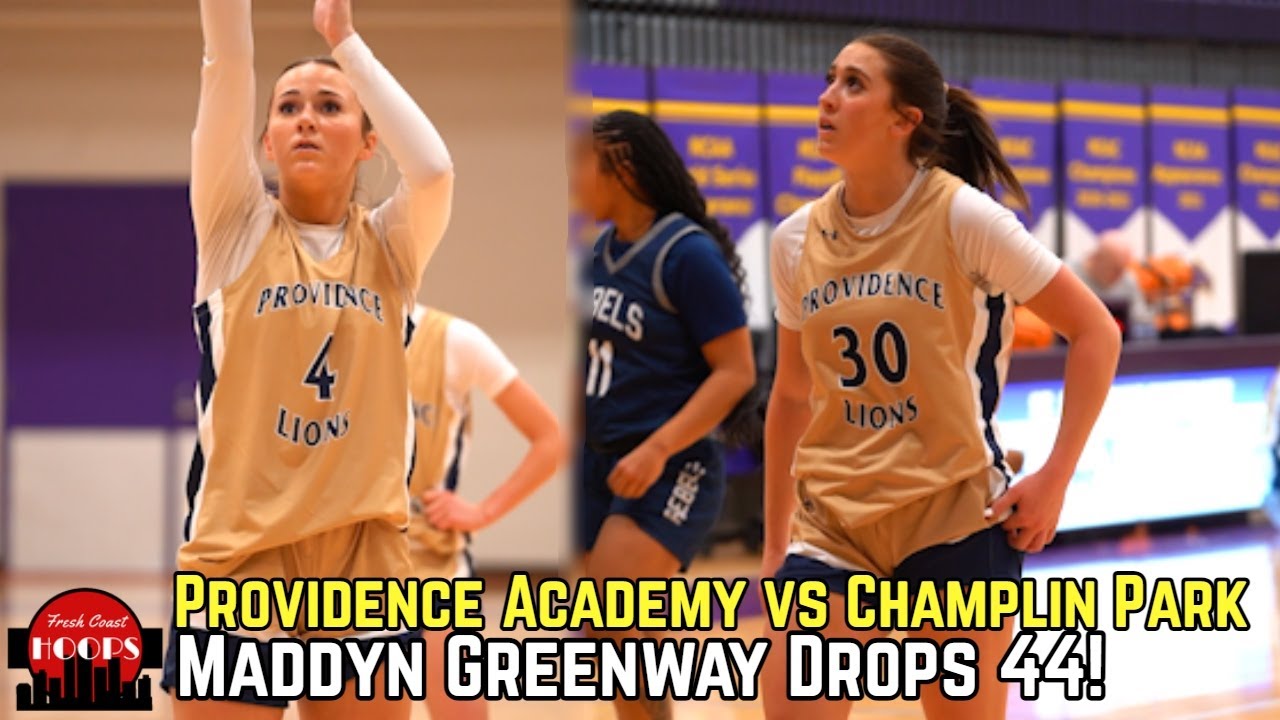 Maddyn Greenway Drops 44 Points! Providence Academy vs Champlin Park ...