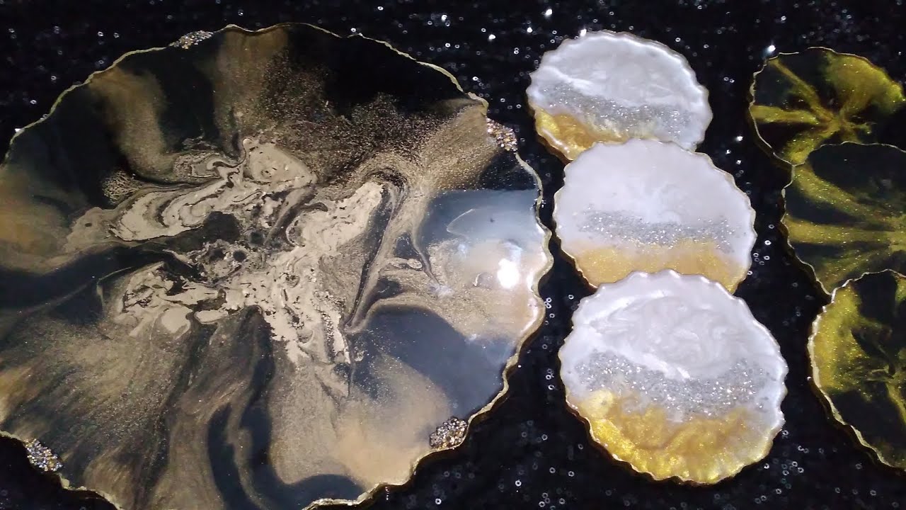 resin coasters | resin dish set | resin art | resin work | resin artist ...