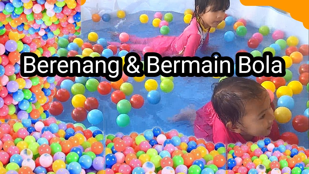 Mandi bola dan berenang - Swimming pool kids mainan anak - YouTube