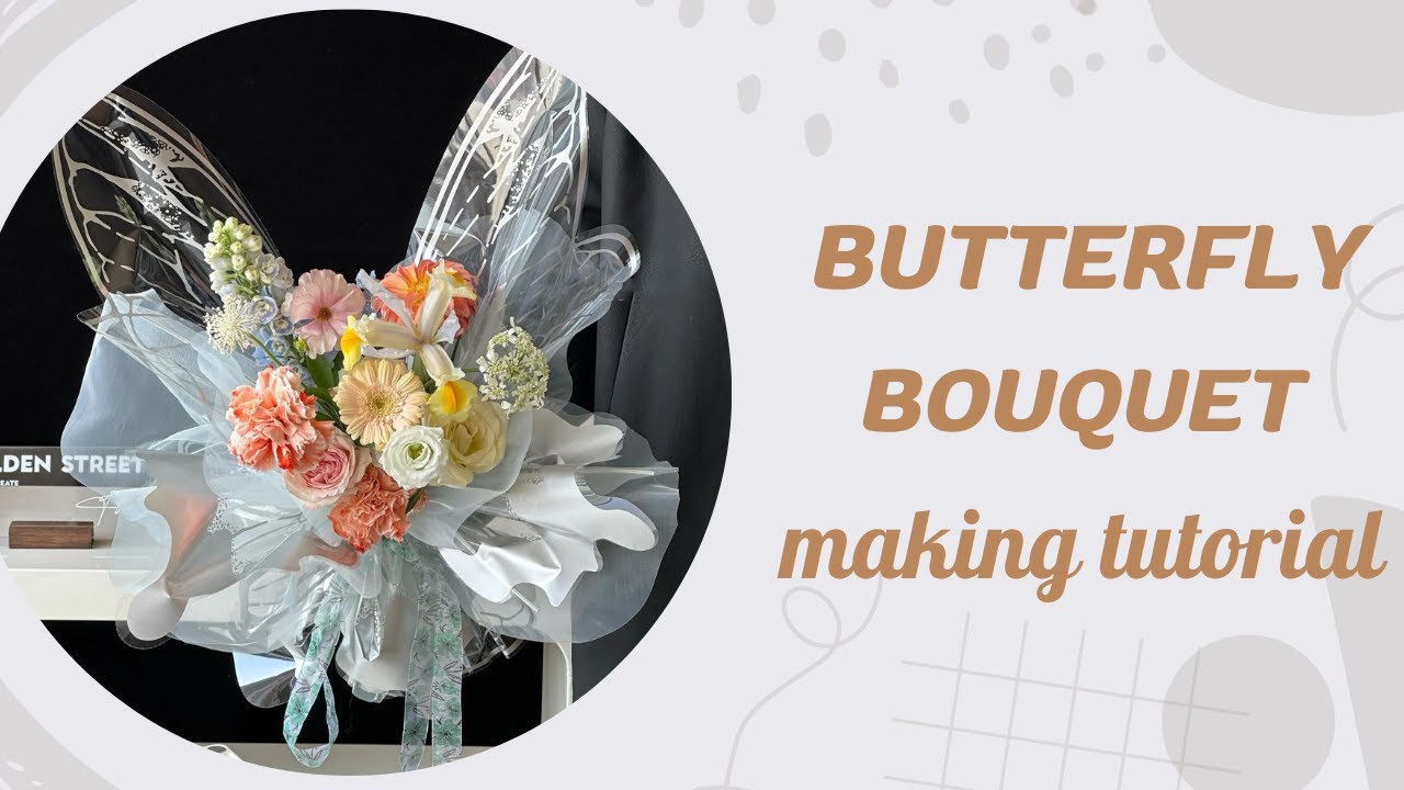 a step by step butterfly bouquet making tutorial - YouTube