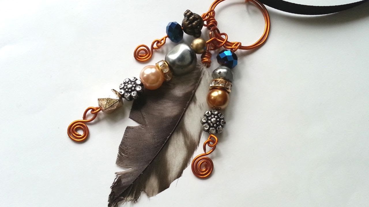 How To Create A Gypsy Style Feather Pendant - DIY Tutorial ...
