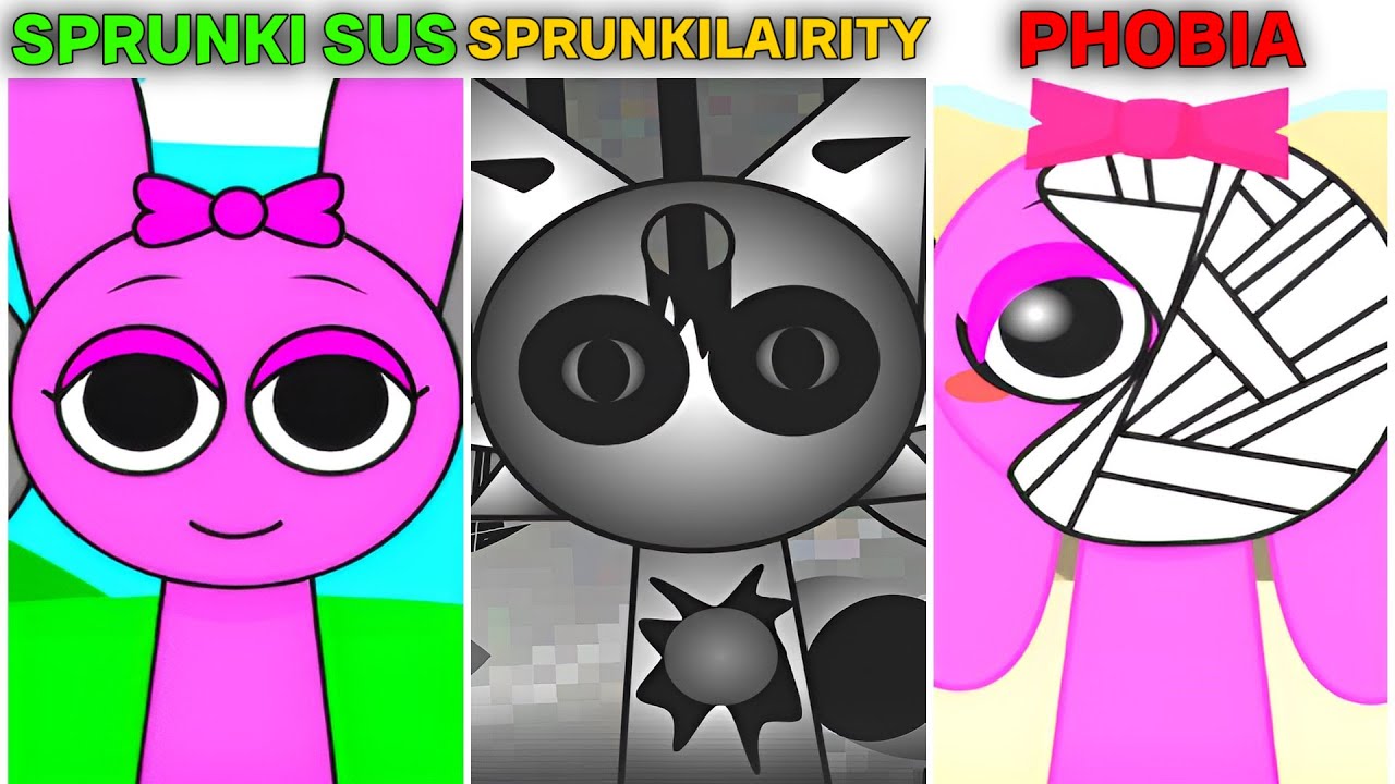 All Characters in: Sprunki SUS vs Sprunki Sprunkilairity vs Sprunki ...