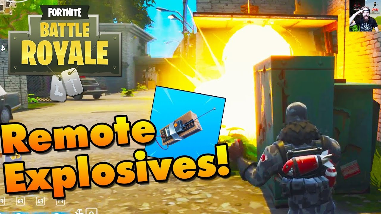 Fortnite *NEW* C4 Remote Explosives! (Blowing Up Enemies With C4) - YouTube