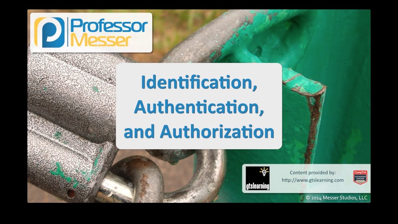 Identification, Authentication, and Authorization - CompTIA Security+ ...