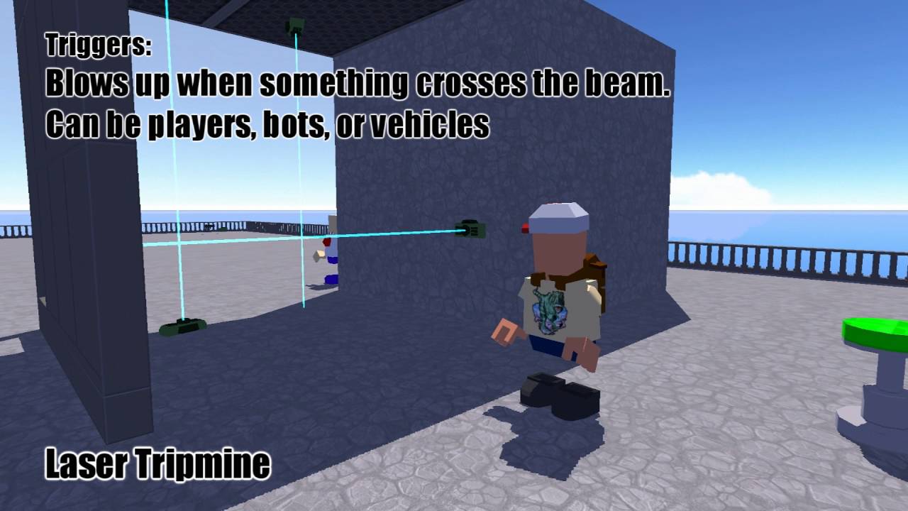Blockland Weapon Demonstration: Laser Tripmine - YouTube