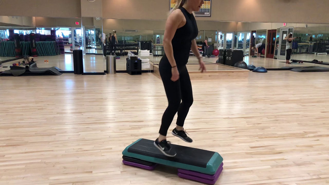 Pop Squats onto Step - YouTube