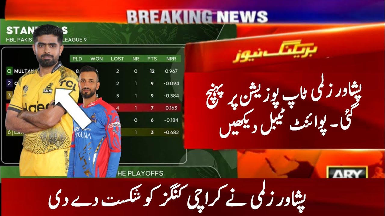 Psl 2024 Latest Points Table Today After Match 29 | Latest Psl 9 Points ...