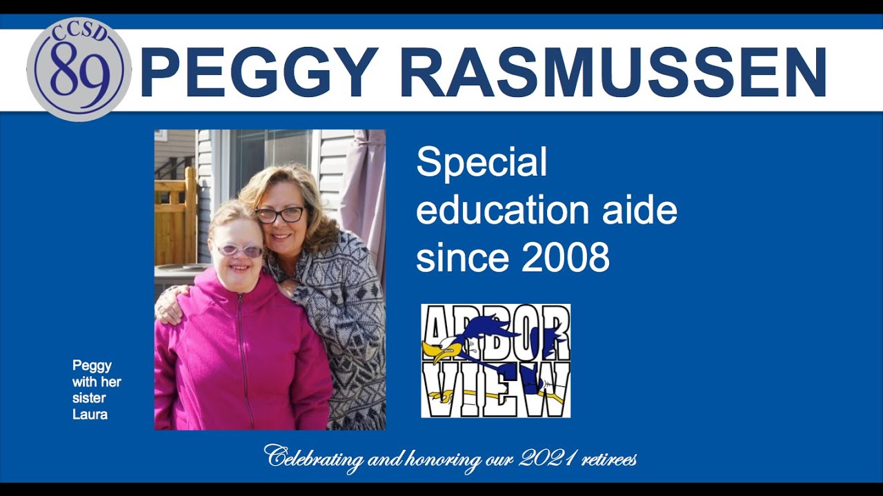 Celebrating Peggy Rasmussen, special education aide at Arbor View ...