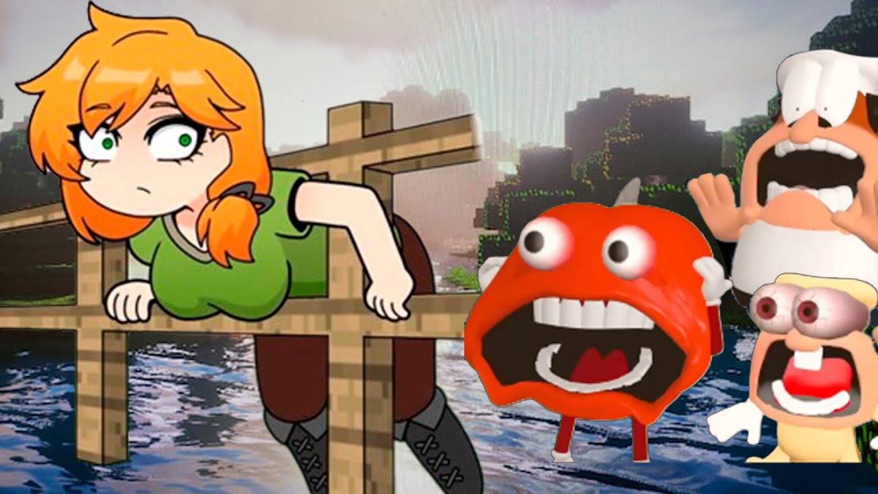 Steve, I'm stuck Minecraft | Pizza Tower Screaming Meme React #2 - YouTube