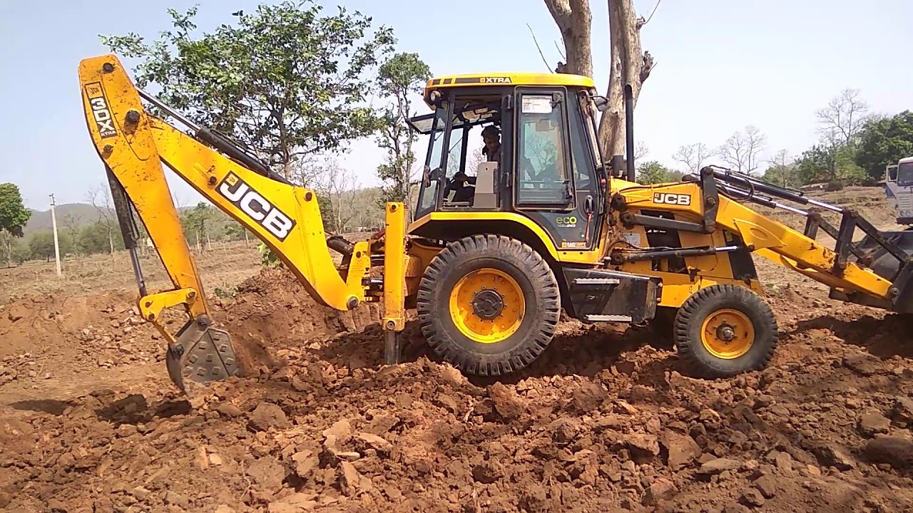 Jcb 3dx Xtra Working On Mudy Place || Eco excellence || Full Power-JCB ...