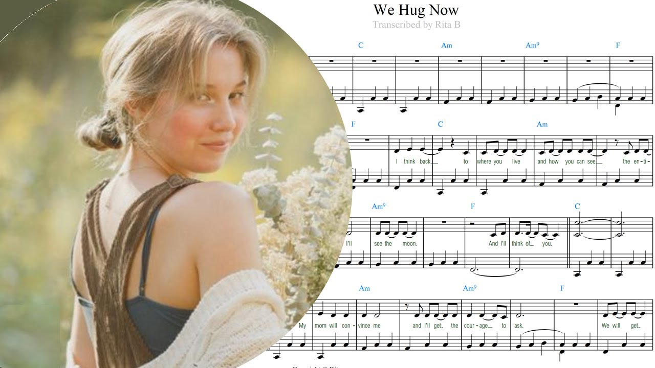 Sydney Rose — We Hug Now — Piano Sheet Music - YouTube