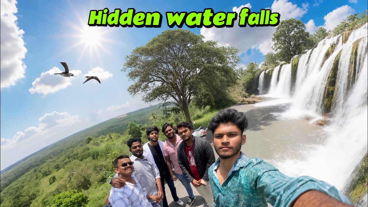 A Headen water falls | exploring a headen water falls in a jungle ...