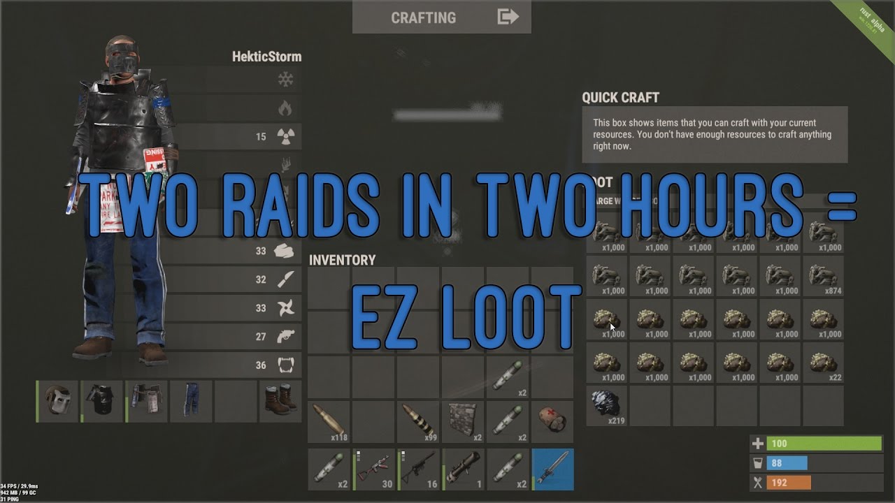 Two Raids In Two Hours - RUST - YouTube