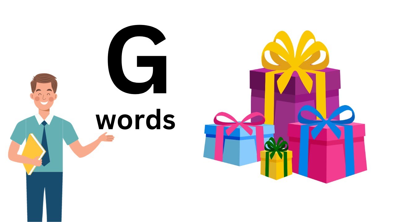 WORDS THAT START WITH Gg | 'g' Words | Initial Sounds | Phonics | LEARN ...