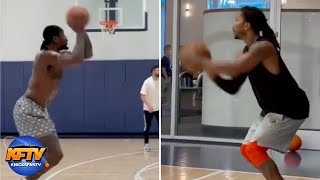 New York Knicks Julius Randle & Derrick Rose Training Camp Workout ...