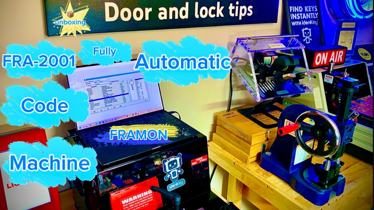 FRAMON key Machine Model FRA-2001 update #locksmith #lockpicking - YouTube