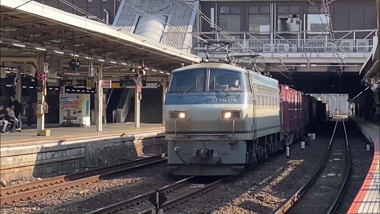 4093レ EF66 116 大宮通過 - YouTube