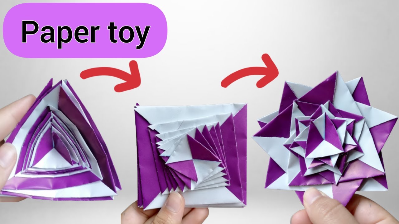 Anti stress toy origami training🤩💚#origami#origamitoy - YouTube
