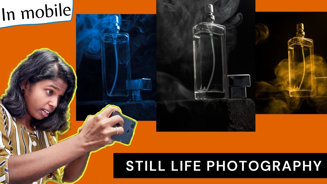 Still life photography with smoke effect | spray bottle | mobile ...