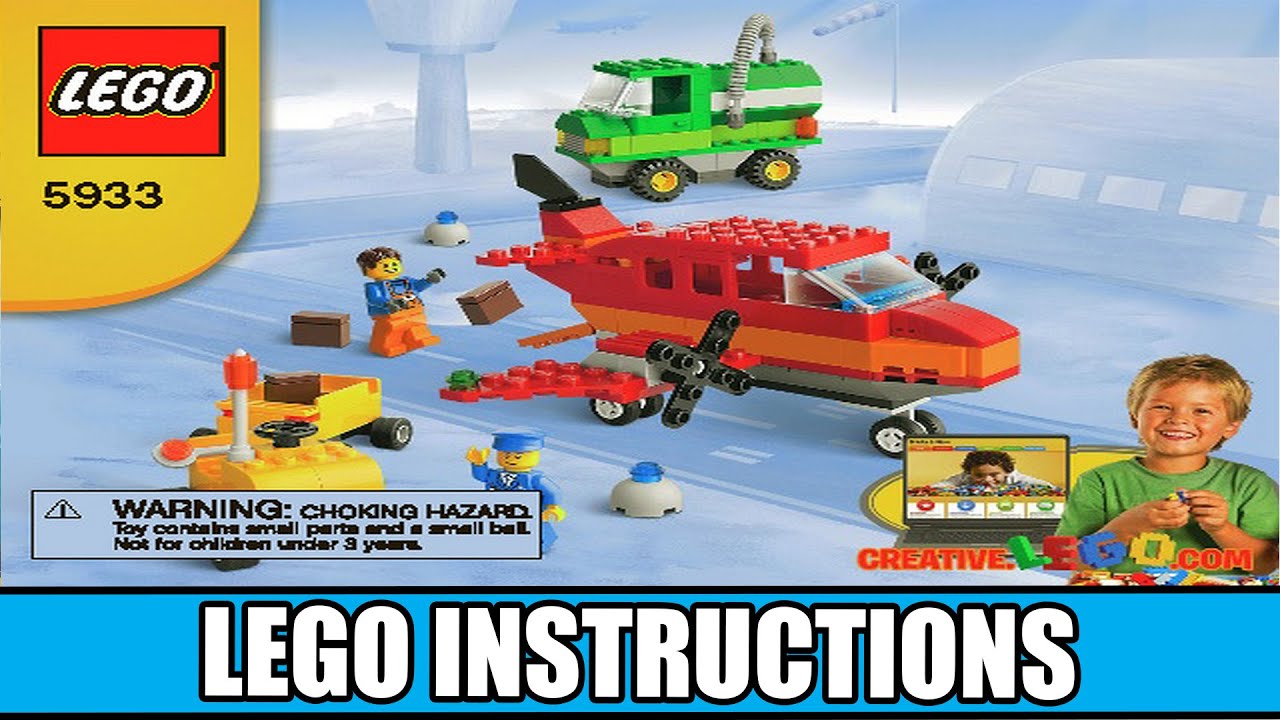 LEGO Instructions - Bricks and More - 5933 - Airport Building Set - YouTube
