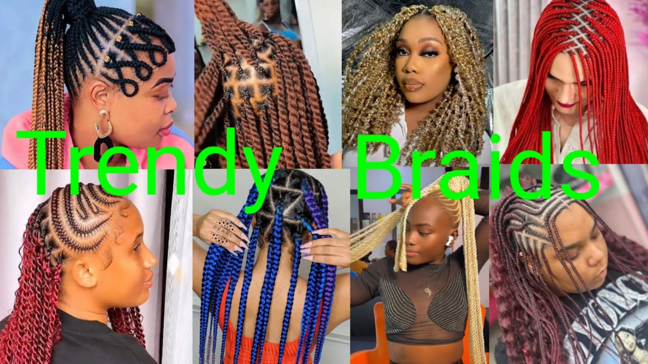 80 + New & Latest Braiding Hairstyles For Black Women 2024 | Trendy ...
