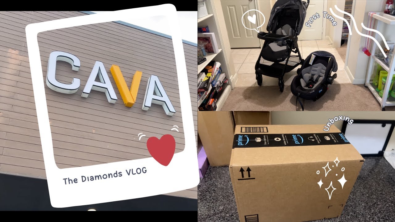 Vlog | First Time Trying CAVA & Unboxing Baby Registry Gifts - YouTube