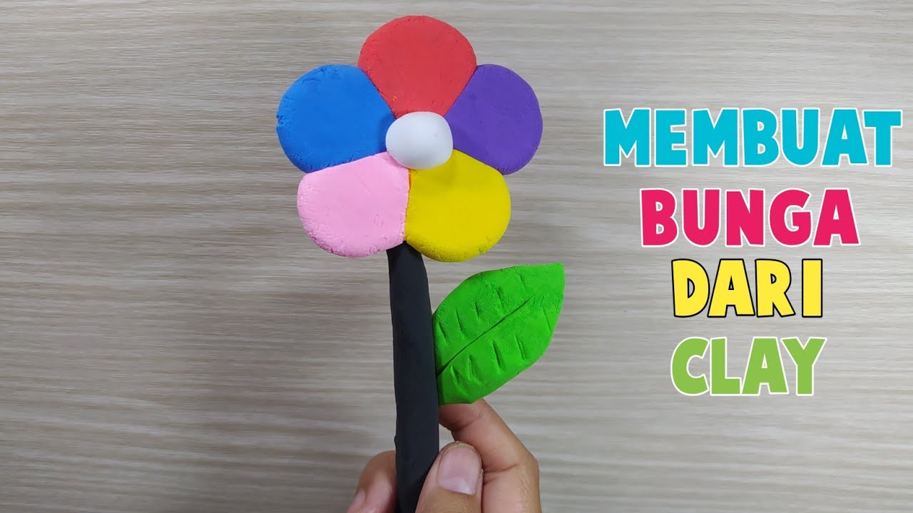 Cara Membuat Bunga Dari Clay Mainan || DIY Clay Mainan - YouTube
