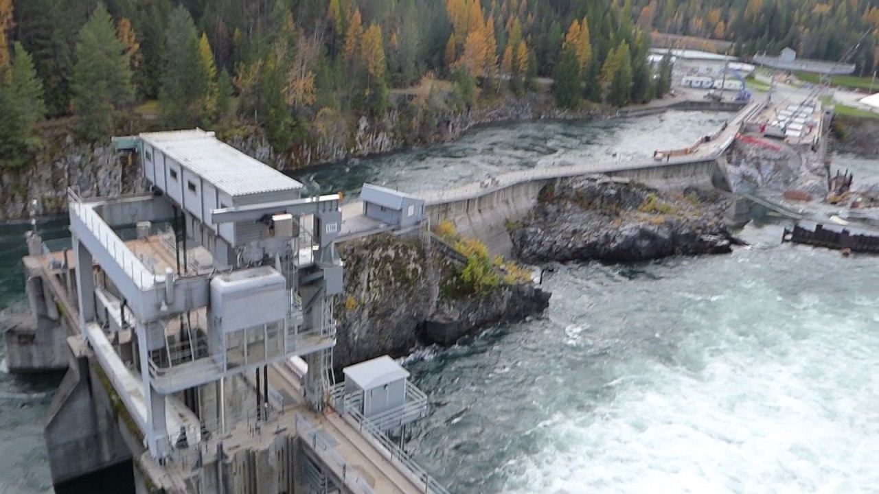 POVA Box Canyon Bridge and Dam, fish ladder project - YouTube