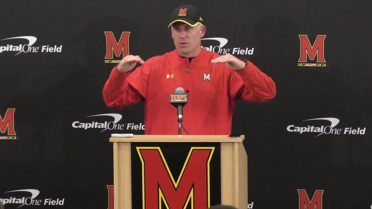 DJ Durkin Maryland Post Game Press Conference vs Michigan State ...