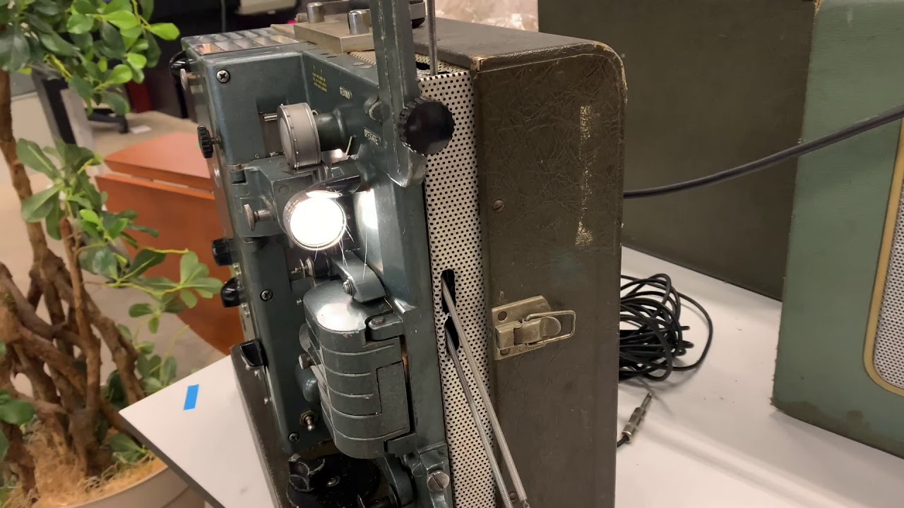 GovDeals: Vintage 16mm Sound Film Projector & Loudspeaker - YouTube
