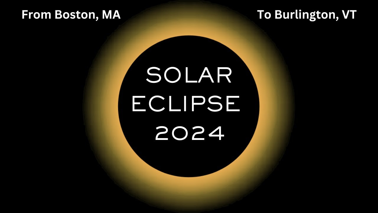 Solar Eclipse 2024 in Burlington VT - YouTube