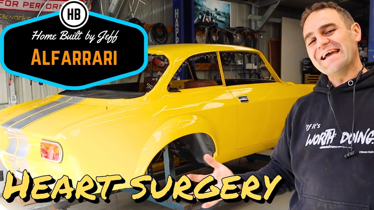 Tackling the heart of the Alfarrari - Ferrari engined Alfa 105 ...