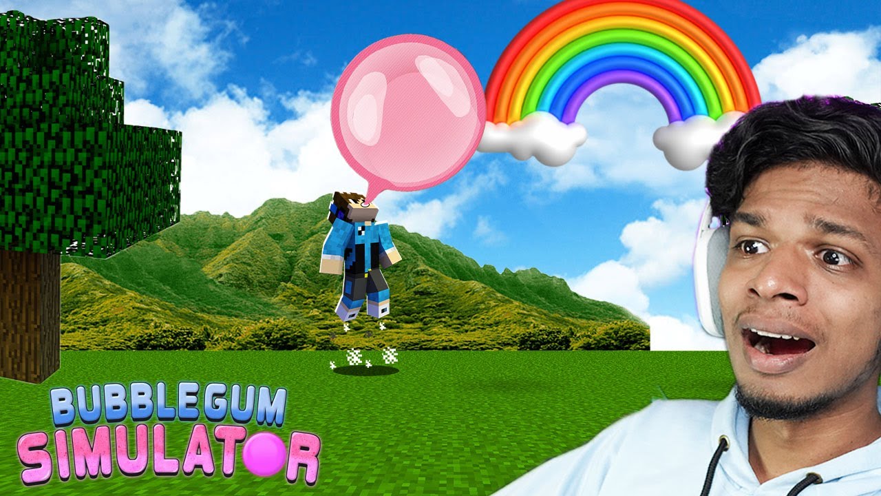 Minecraft BUT I CAN Fly WITH BUBBLE GUM !!! Malayalam - YouTube