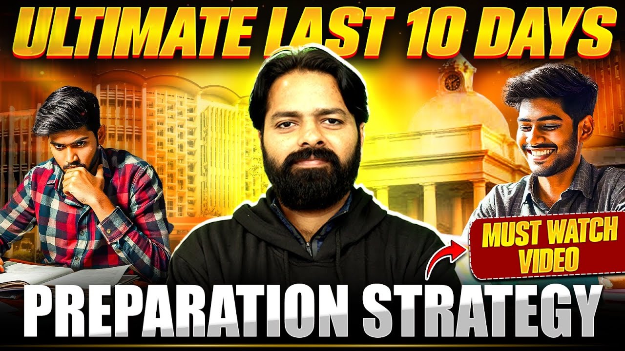 Crack GATE 2025: Ultimate Last 10 Days Preparation Strategy | A Must Watch Video By Deva Sir ...