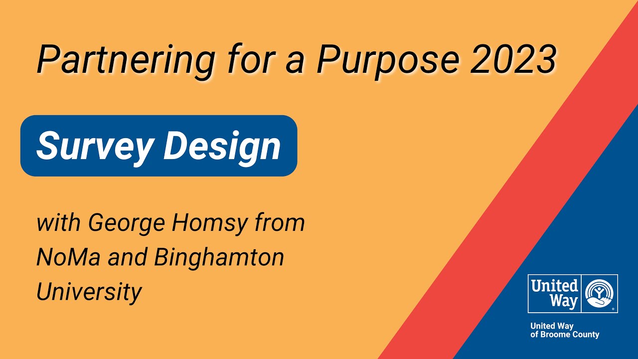 Survey Design with George Homsy - Partnering for a Purpose 2023 - YouTube