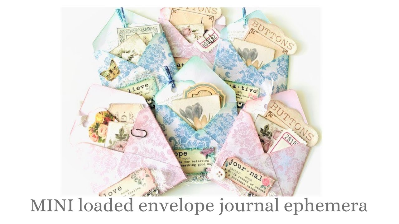 MINI loaded envelope journal ephemera - YouTube