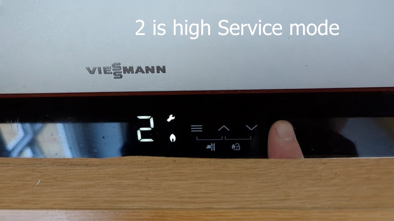 Viessmann Vitodens 100-W. Heat only boiler. High and Low service modes ...