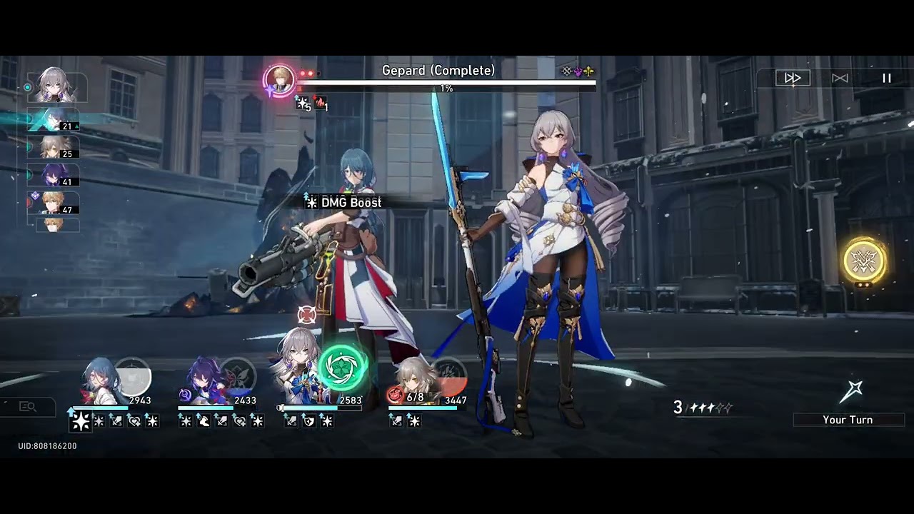 HSR - SU World 3 Difficulty 4 The Hunt Path - E0 Seele (first attempt ...