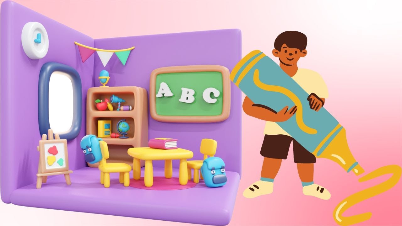 First day at kindergarten | Basic English Conversation for kids - YouTube