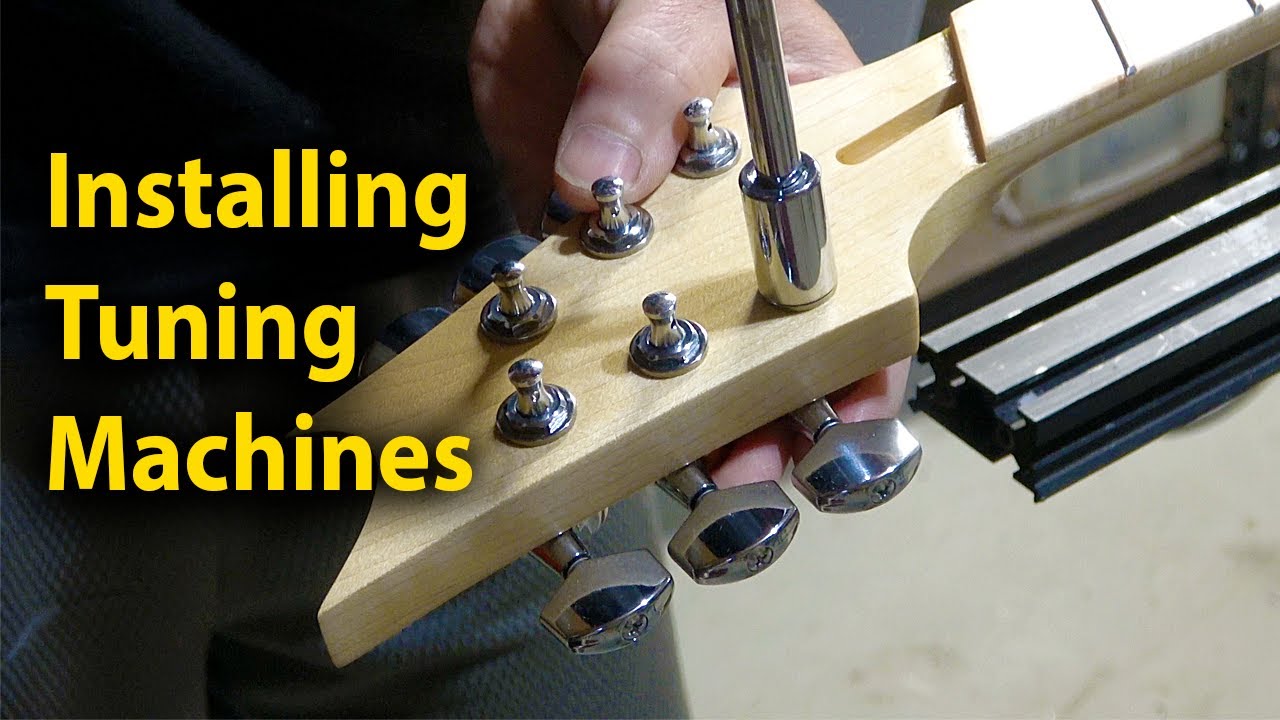 Making A Six String Multi Scale Guitar: Installing The Tuning Machines ...