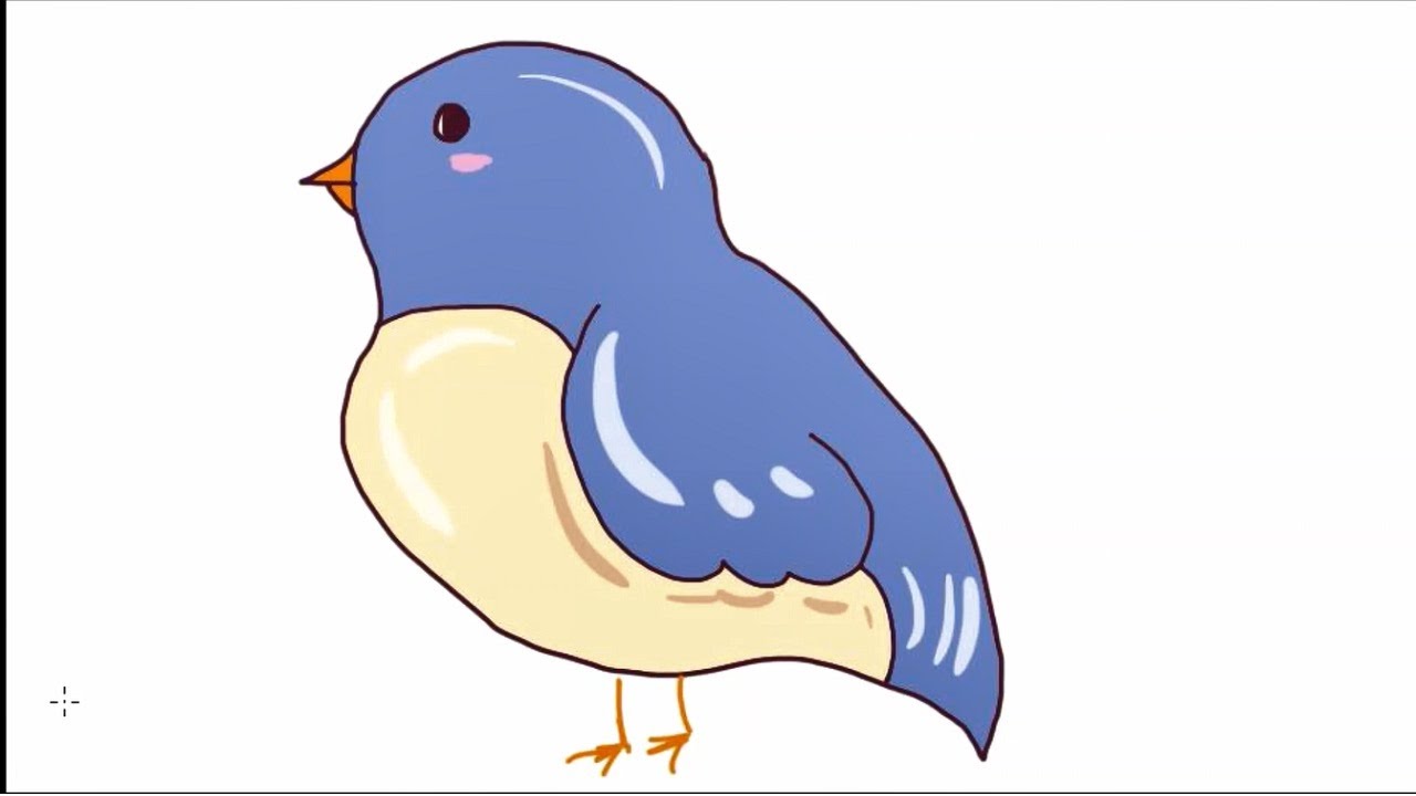 Cómo DIBUJAR un PAJARITO FACIL para NIÑOS PASO A PASO. How to draw a ...