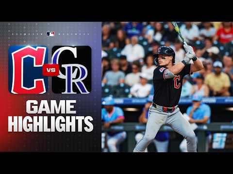 Guardians vs. Rockies Game Highlights (8/21/26) | MLB Highlights