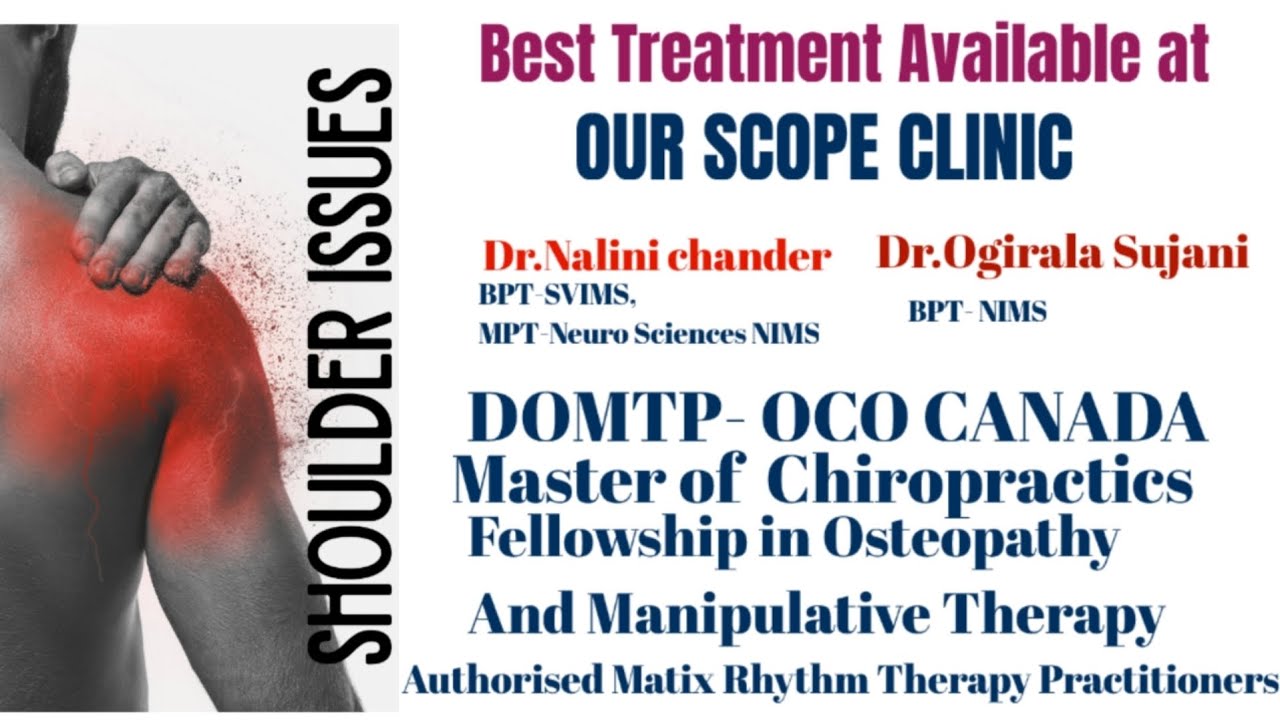 Shoulder Issues Best Treatments are Available at OUR SCOPE CLINIC భుజం ...